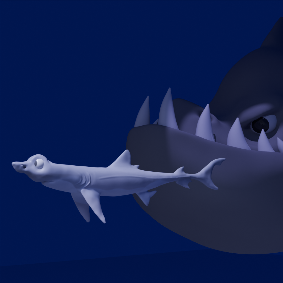 Nervous Shark - CG Cookie