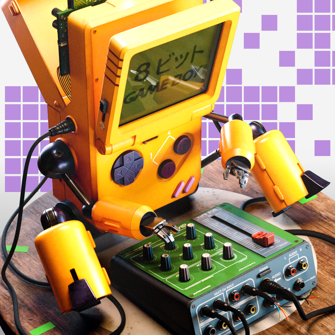 Gameboy 3d Model 8 Bit - CG Cookie