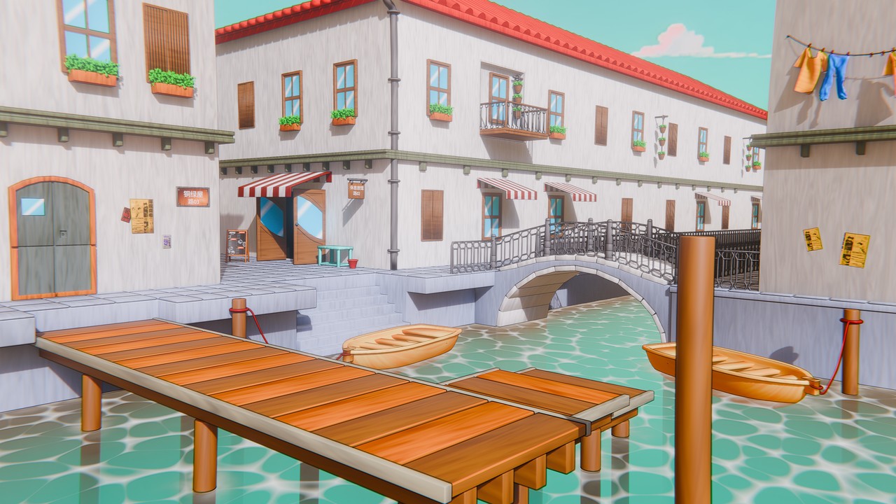 Anime Dock Scene - CG Cookie