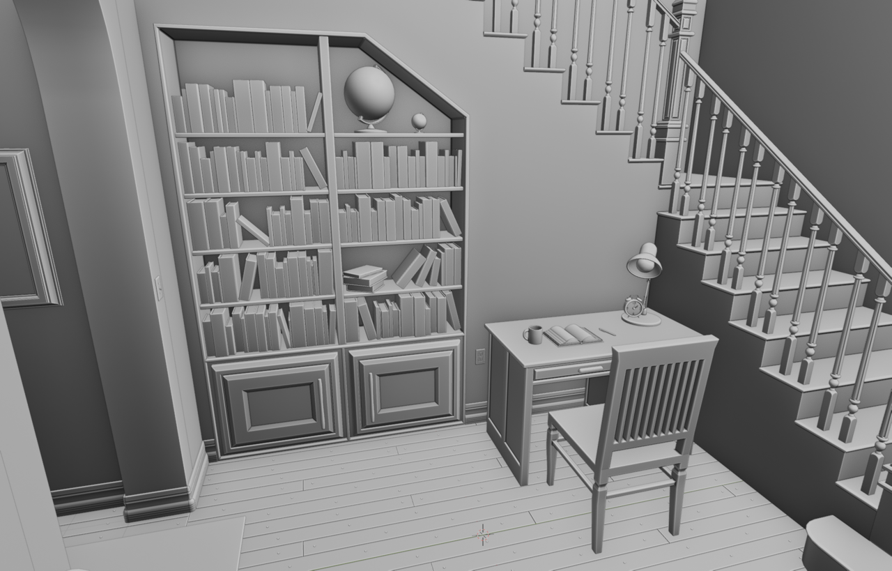 Victorian Study Room - CG Cookie