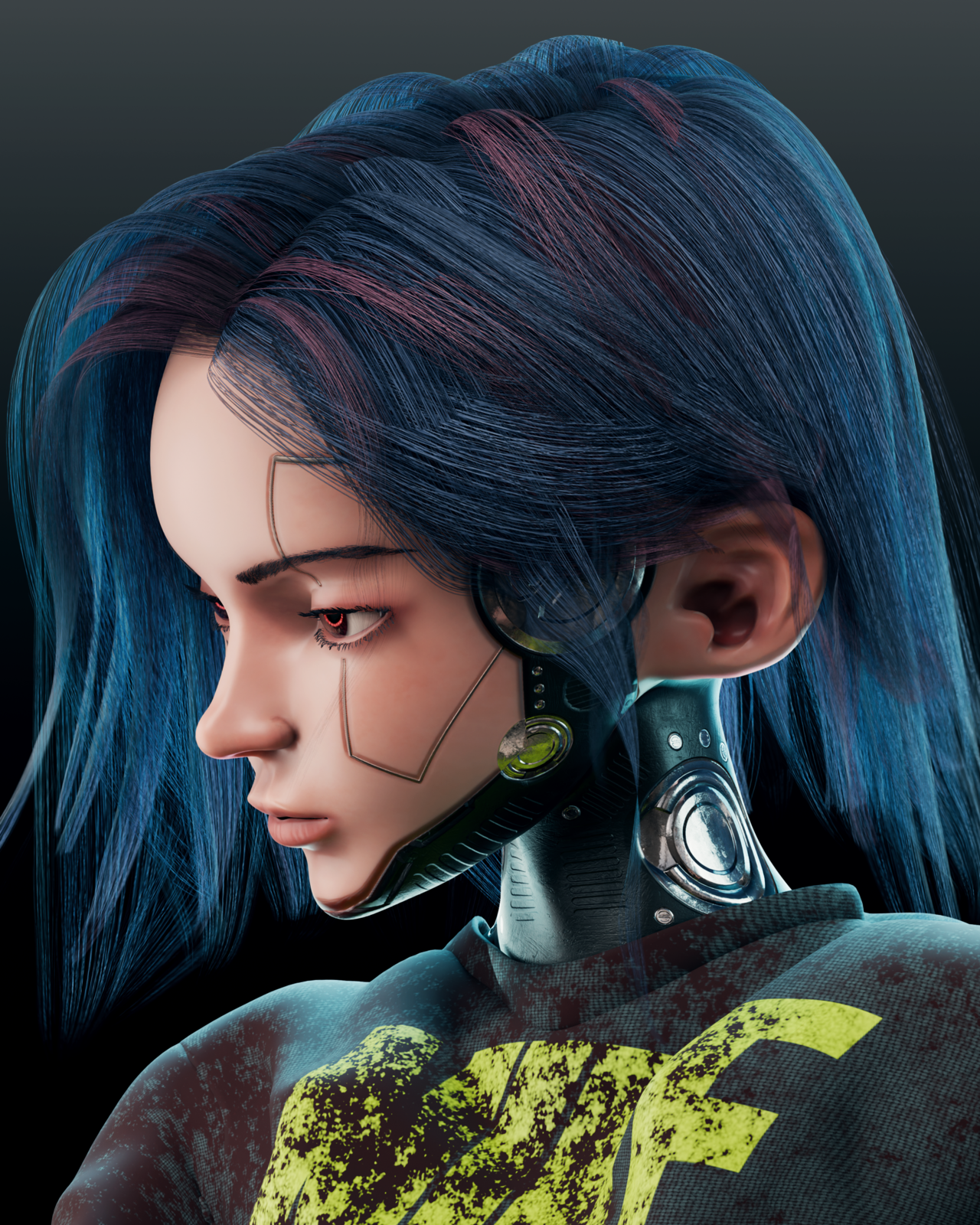 Cyber Samurai Girl - CG Cookie