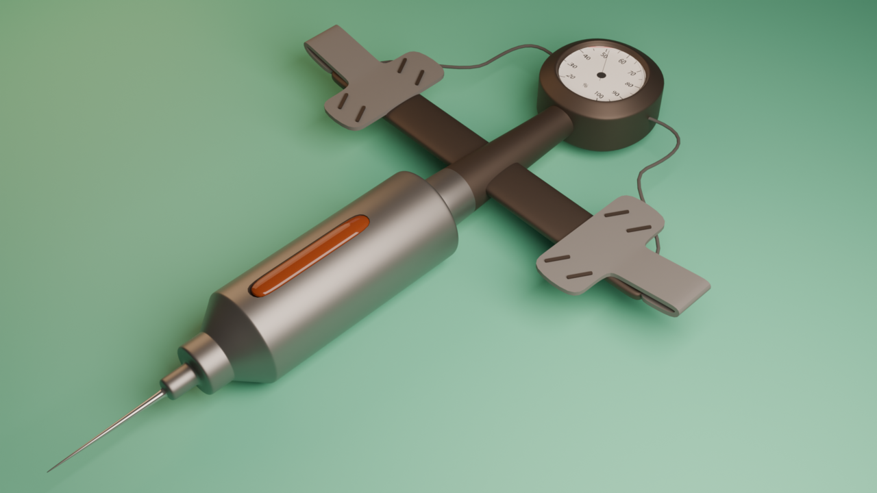 Stimpak from Fallout - CG Cookie